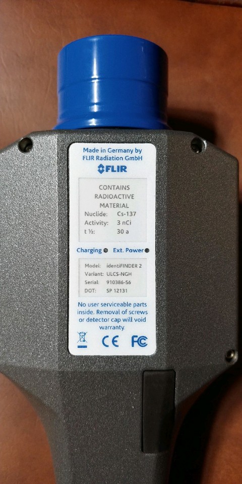 FLIR 다목적 방사능 핵종 식별 장치 중고판매 identi FINDER R400 : 네이버 블로그