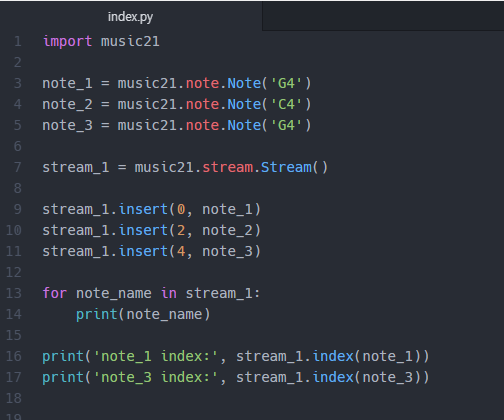 Python music21.stream.Stream().index() : 네이버 블로그