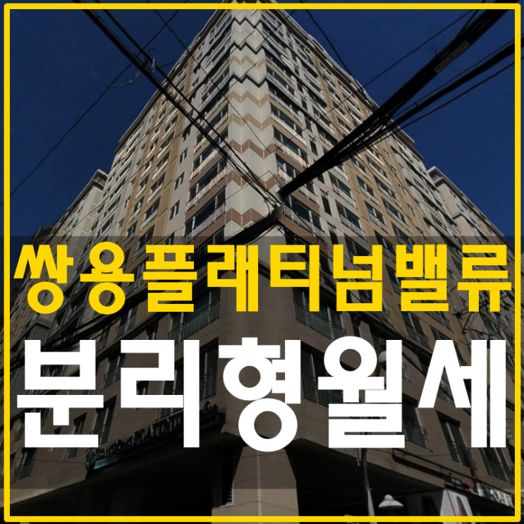 강남역쌍용플래티넘밸류 오피스텔 분리형구조가 좋아요 네이버 블로그