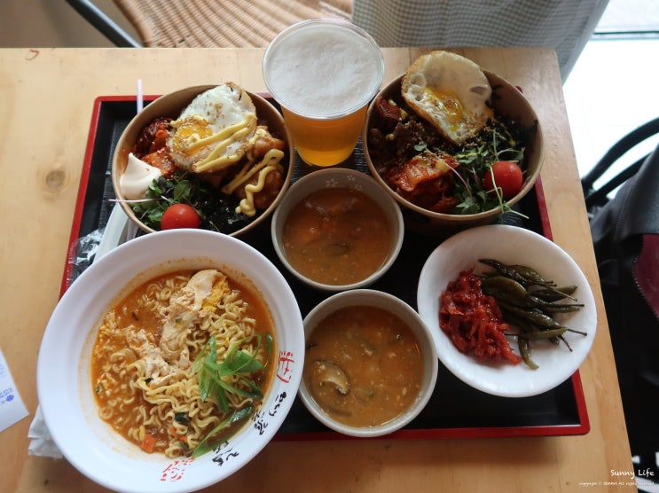 양양 죽도해변맛집 코코넛테이블에서 컵밥이랑 빅웨이브 생맥주 먹고왔어요 네이버 블로그