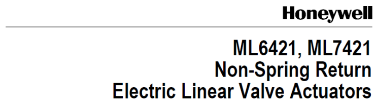 하니웰 / 밸브조작기 ML7421, 6421 : 네이버 블로그
