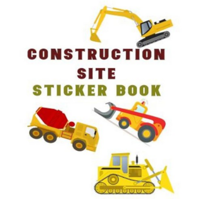(15% 할인)Construction Site Sticker Book: Blank Sticker Book 8 X 10 64 ...