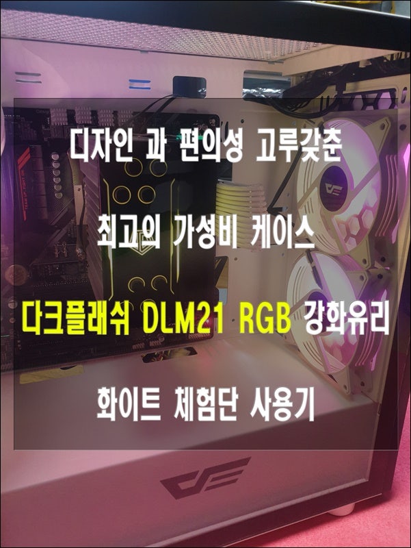 darkFlash DLM21 RGB 화이트 RGB 강화유리 화이트 체험후기 : 네이버 블로그