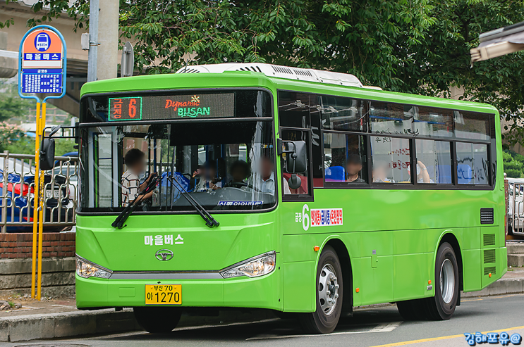 [부산/마을] 성진버스 금정구6번 NEW BS090 디젤 1270호. (신차) : 네이버 블로그