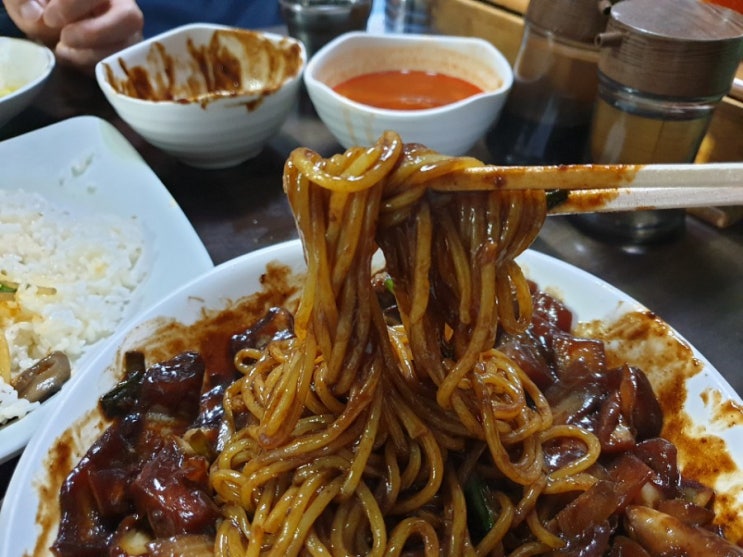 길동 중국집 왕짜장 길동시장 라인 네이버 블로그