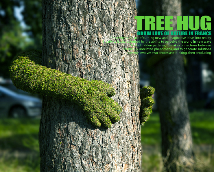 [친환경]인간이 자연에 흡수된 초현실주의 진화-Tree Hug : 네이버 블로그