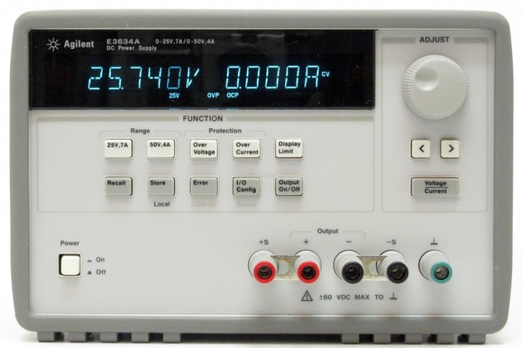 E3634A 200W Power Supply, 25V, 7A or 50V, 4A Keysight(Agilent) 전원 공급기 ...