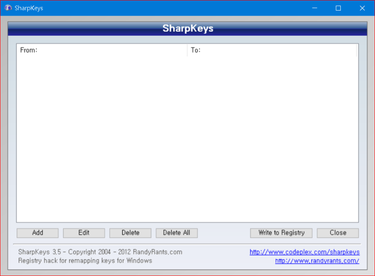키보드 리맵핑 프로그램 (sharpkeys : 104 키보드용) : 네이버 블로그