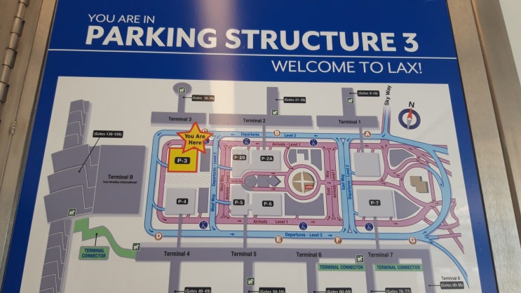 미국생활(3) LA공항 갈 때는 구글맵 'LAX P3'로 설정하기 : 네이버 블로그