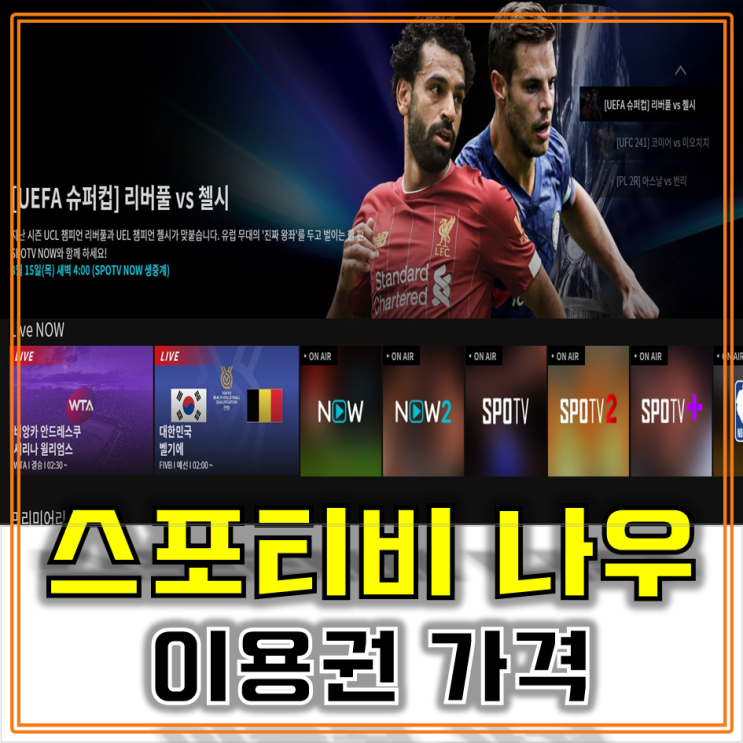 SPOTV NOW, 스포티비 나우 가격 이용권별로 알아보자 : 네이버 블로그