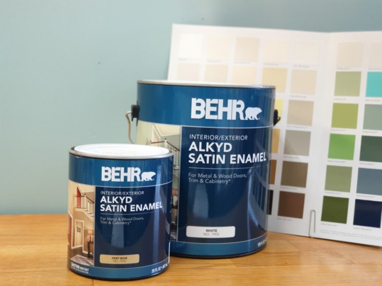 알키드페인트 제품소개 - BEHR. ALKYD SATIN ENAMEL(베어알키드페인트) : 네이버 블로그