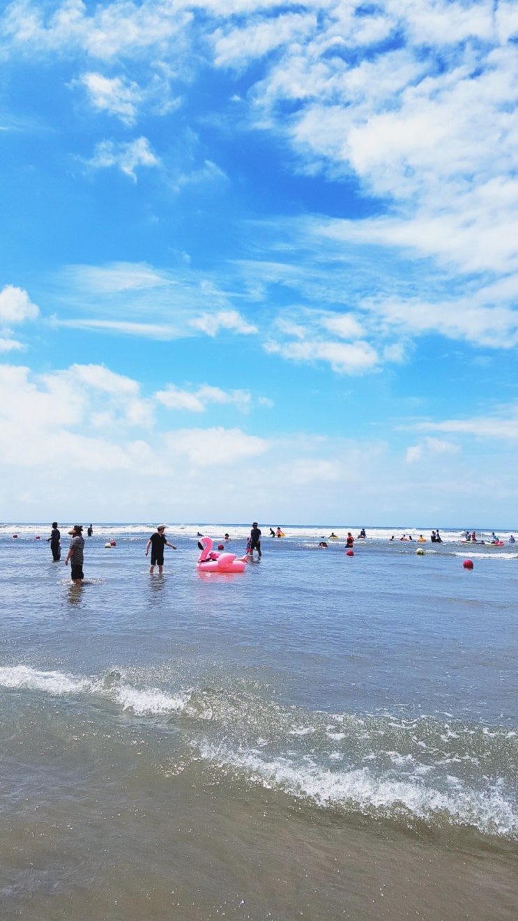 다대포해수욕장 100배 즐기기 - 플라밍고 튜브 띄워 아이들과 물놀이하기 최고예요^^ (다대포 야경/갯벌체험) : 네이버 블로그