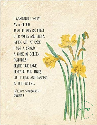 I wandered lonely as a cloud(Daffodils), William Wordsworth : 네이버 블로그