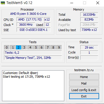 램오버클럭 안정화 테스트 프로그램 TM5 TestMem5 : 네이버 블로그