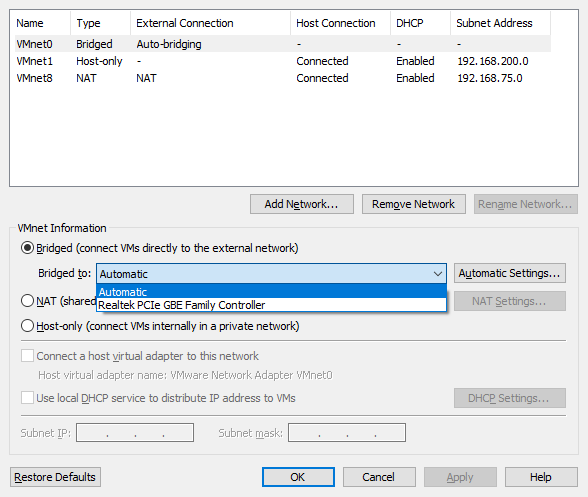 VMWare Bridge Mode(브릿지 모드) 설정하기 : 네이버 블로그