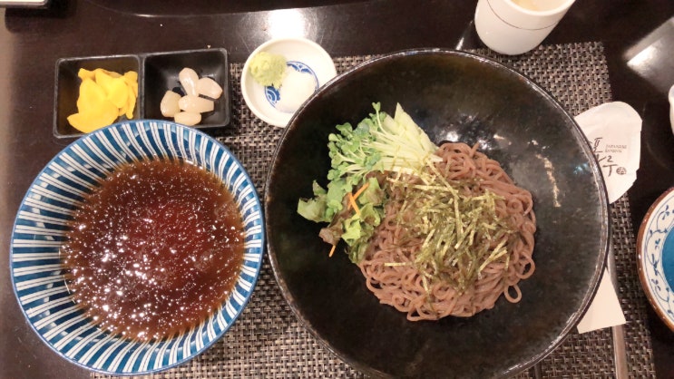 천호 현대백화점 맛집 갓포하루의 냉소바 네이버 블로그