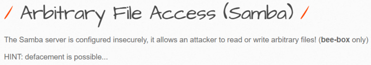 [비박스] Security Misconfiguration - Arbitrary File Access (Samba ...