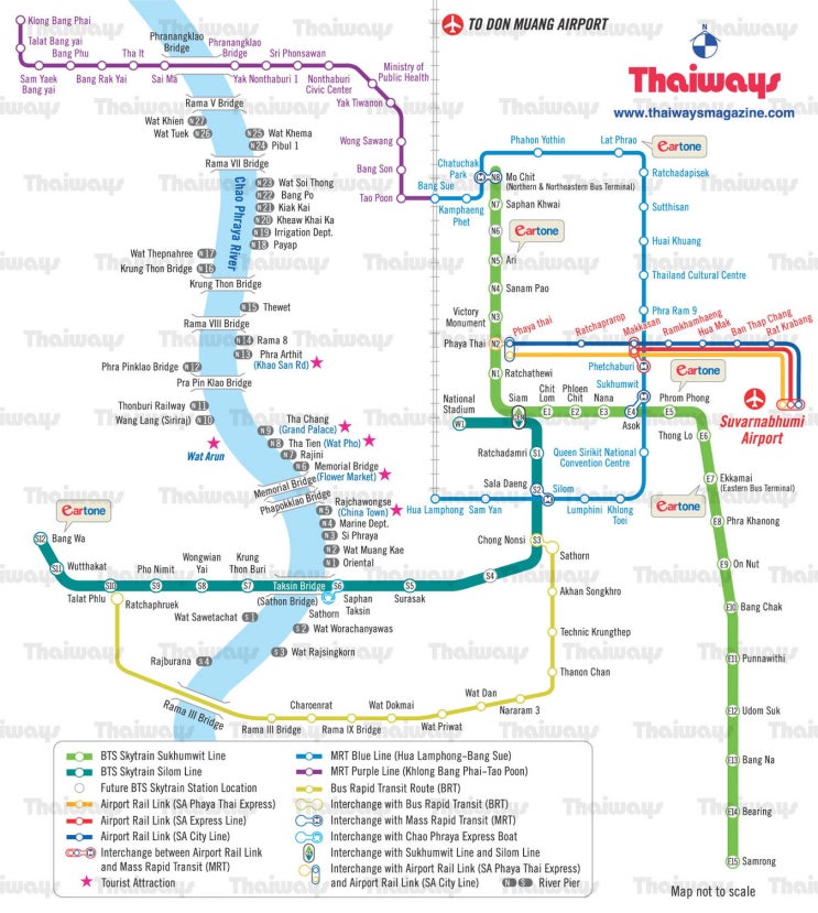 [태국여행_방콕/교통_공항철도,지하철,지상철] 방콕 공항에서 시내가는 방법 & 티켓 구매 (Feat. ARL & MRT ...