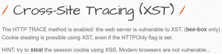 [비박스] Security Misconf - Cross-Site Tracing (XST) : 네이버 블로그