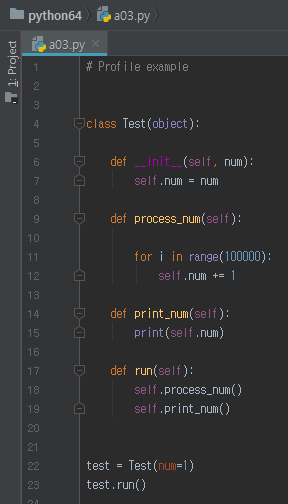 Pycharm Profile, profile, profiling : 네이버 블로그