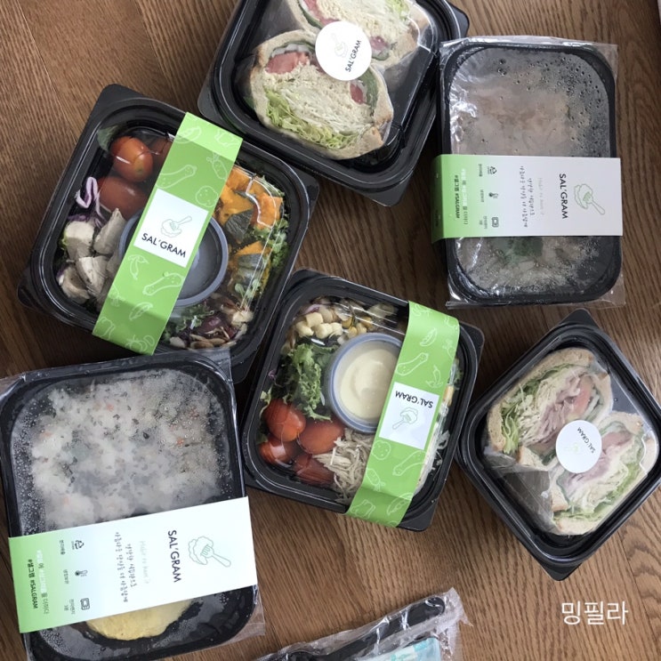 다이어트 샌드위치 배달 도시락 샐그램 후기 네이버 블로그