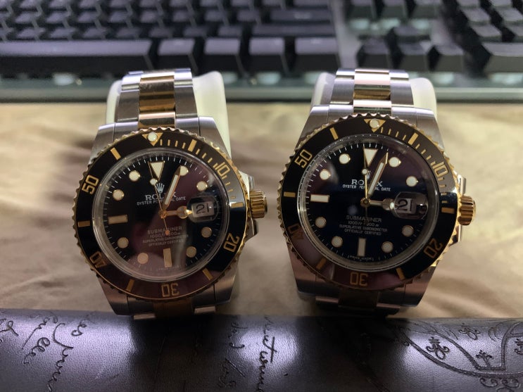 롤렉스 서브마리너 정품 가품 비교 (Rolex Submariner Rep VS Gen) : 네이버 블로그