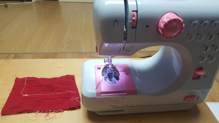 혼스 미니재봉틀 HSSM-1201 한땀한땀 가정용미싱 도전기 : 네이버 블로그