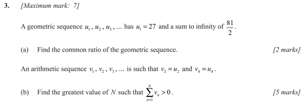 IB Math HL 기출문제 풀이 - sequences and series : 네이버 블로그