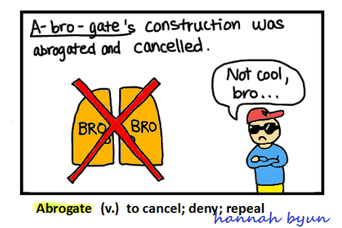 [SAT 필수단어 10 / abrogate] : 네이버 블로그