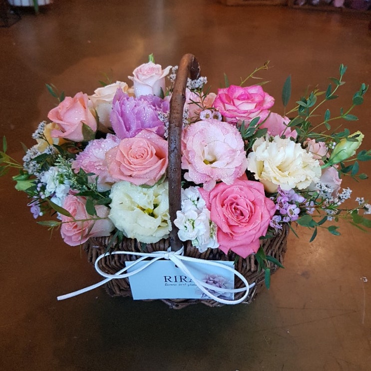합정꽃집 리본출력되는 꽃집 파스텔톤꽃바구니인사꽃바구니환갑꽃바구니기념일꽃바구니예쁜꽃바구니 네이버 블로그