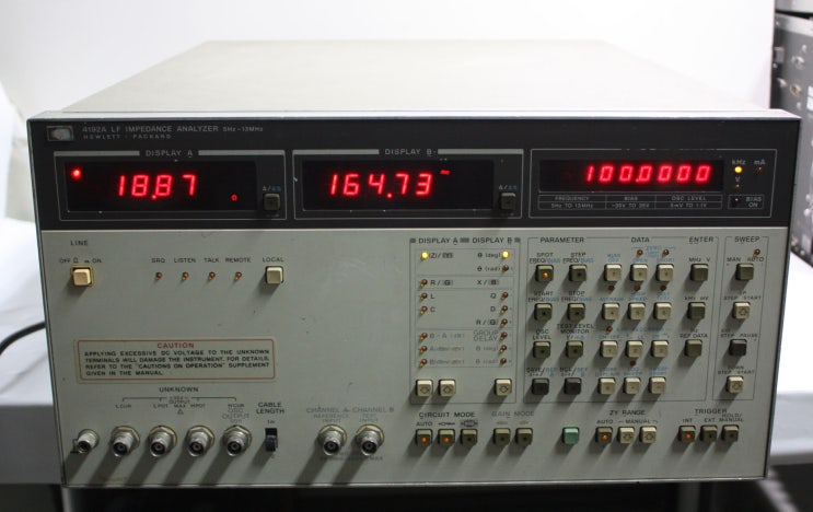 Agilent/HP 4192A LF Impedance Analyzer : 네이버 블로그