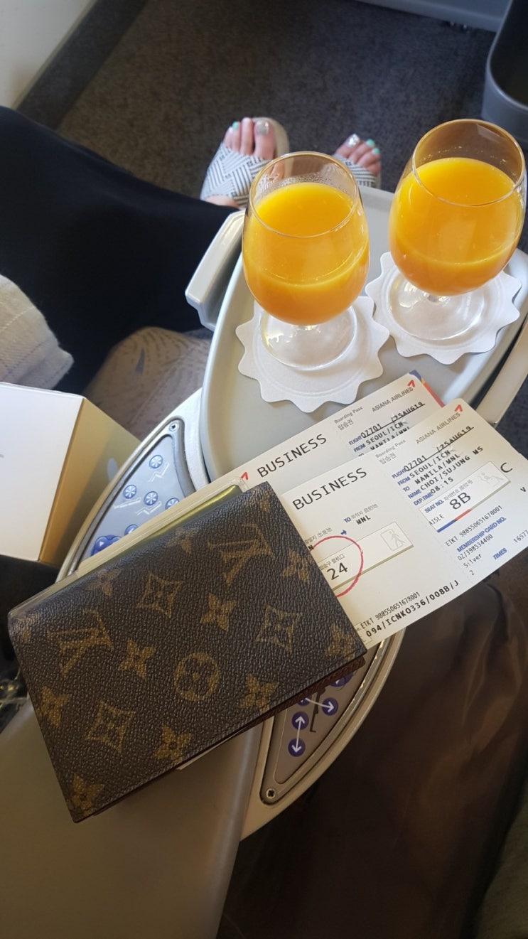아시아나 비지니스클래스 인천 마닐라 탑승후기 ( OZ701,OZ702 ) : 네이버 블로그