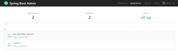 Spring Admin 설정 및 유레카 연동 : 네이버 블로그