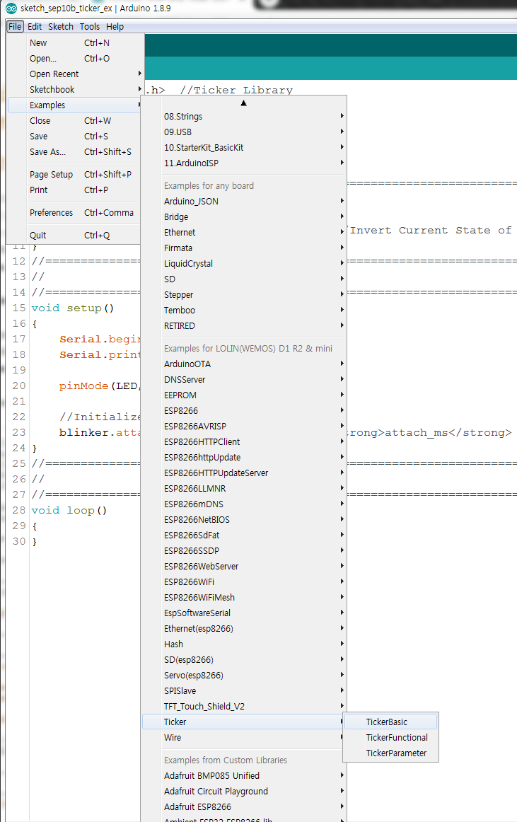ESP8266 타이머 인터럽트 "Ticker" : 네이버 블로그