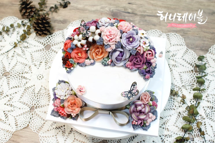 대전 앙금플라워 떡케이크, 서구 수제케익, 대전 떡케이크배달, 칠순케이크 제작 , 떡케익추천 : 네이버 블로그