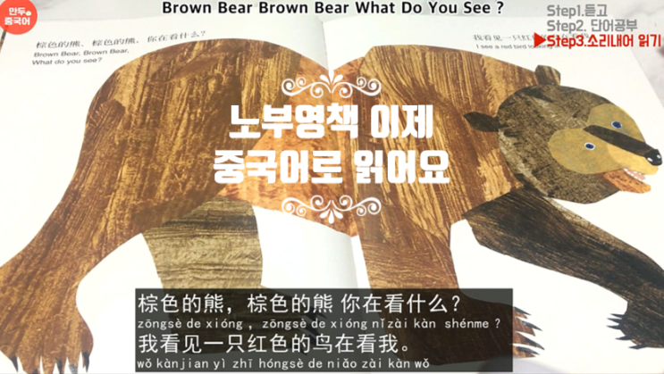 Brown Bear Brown Bear What Do You See? 棕色的熊 棕色的熊 你在看什么중국어버전읽기/노부영 유아영어책 ...