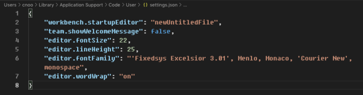 [VSC] Font, Fontsize, Line Spacing (폰트, 줄간격) : 네이버 블로그