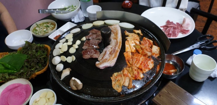 행당동 맛집 왕십리 한우 푸줏간생고기점 왕십리점서 소갈비살과 생삼겹살로 회식한 이야기 네이버 블로그