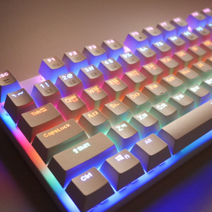 기계식 키보드 콕스 ck420 갈축, LED효과까지 솔직 후기! : 네이버 블로그