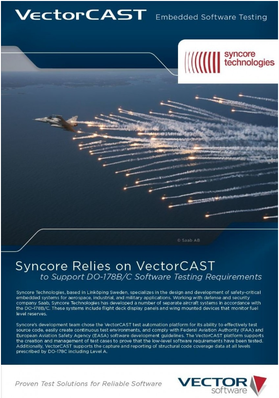 VectorCast 성공 사례 - Syncore의 VectorCAST를 사용한 DO-178C 소프트웨어 테스트 : 네이버 블로그