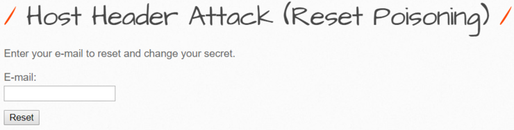 [비박스] Sensitive Data Exposure - Host Header Attack (Reset Poisoning ...