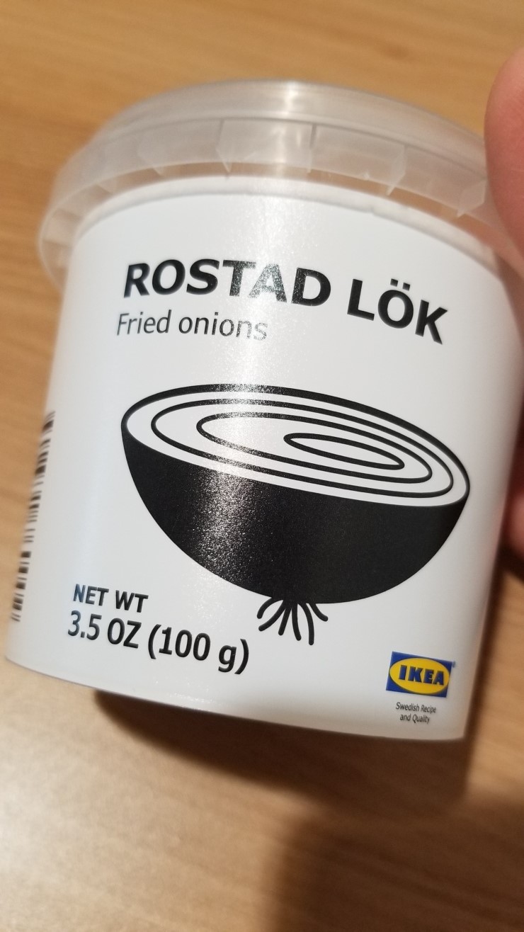 [이케아] ikea - ROSTAD LOK 양파 후레이크 Fried onions : 네이버 블로그