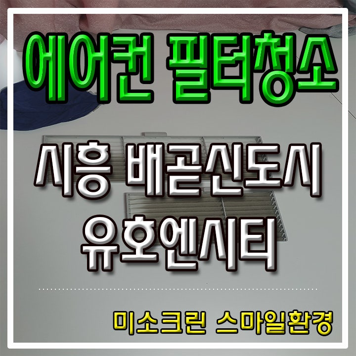 시흥 배곧 신도시 에어컨 필터 청소 미소크린 스마일환경 청소 업체 네이버 블로그