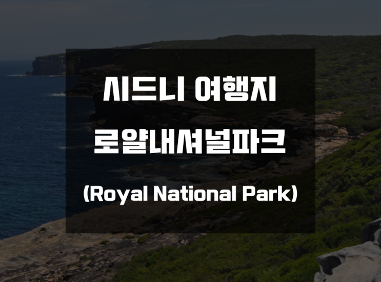 호주생활정보 시드니 여행지 추천 로얄내셔널파크 피겨에잇풀스 코스탈워크 와타몰라비치 웨딩케익바위