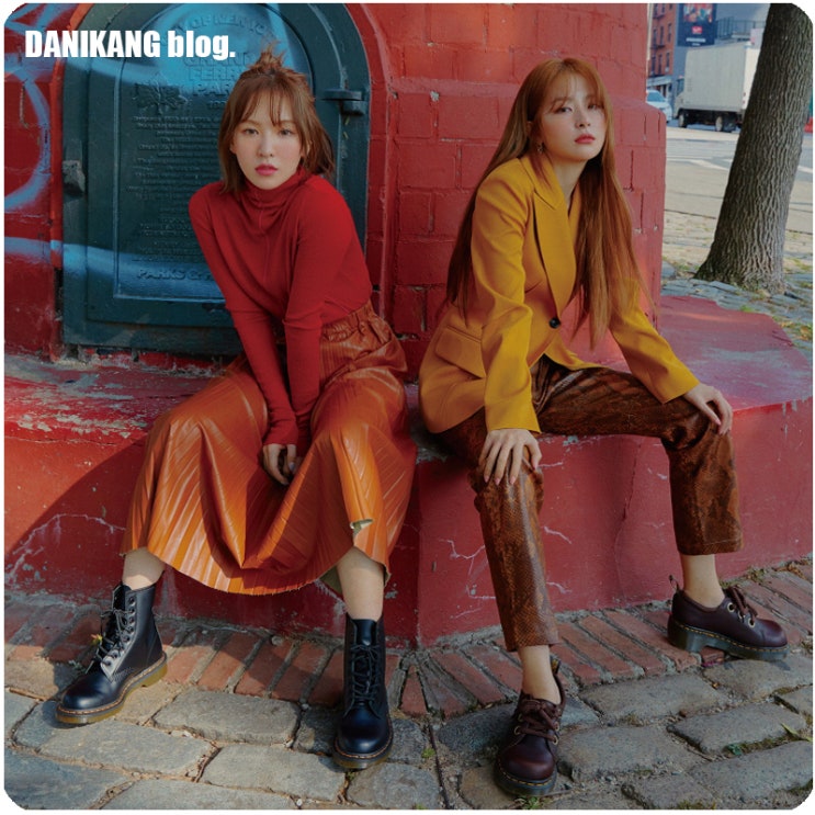 마리끌레르 레드벨벳 웬디 And 슬기 화보 패션 신발 닥터마틴 크랜포드 슈즈 나도 신어봤지~ 네이버 블로그