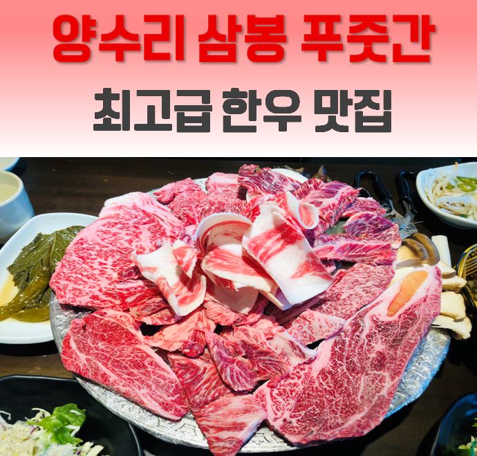 남양주 양수리 맛집 삼봉 푸줏간 한우 소고기 숯불구이 맛집 모임 추천 네이버 블로그
