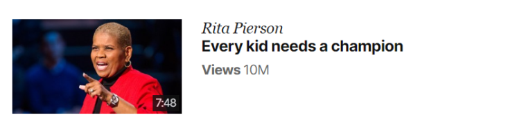 [화-TED] 졸다가, 잠을 확 깨게 만든 테드 강연! : Every Kid needs a champion by Rita ...