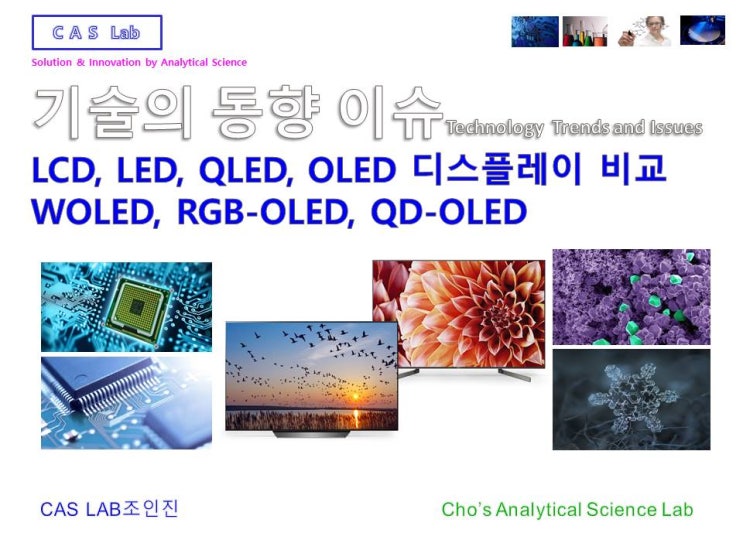 LCD, LED, QLED, OLED mLED 디스플레이 비교 WOLED, RGB-OLED, QD-OLED 삼성vs엘지 ...