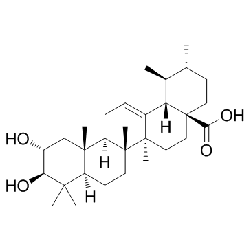 Corosolic acid (코로솔산); Colosolic acid; Corsolic acid; Glucosol [CS-3798 ...