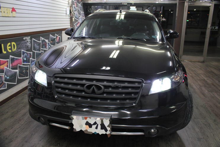 인피니티 FX35 전조등 순정 HID 6000K (화이트) 벌브 + 미등 LED 교체 _CARZIP 카집 : 네이버 블로그